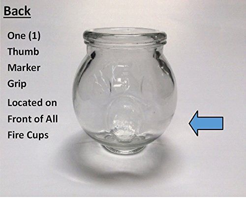 Glass Fire Cupping Jars with FINGER GRIPS